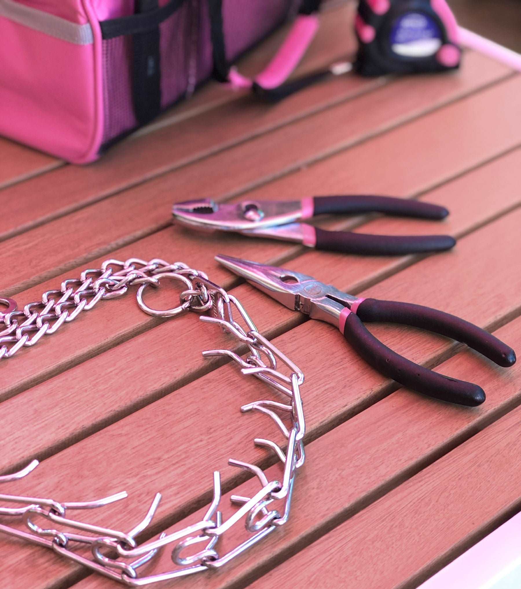 201 piece Complete Pink Household Tool Kit in a Soft-Sided Tool Bag ...