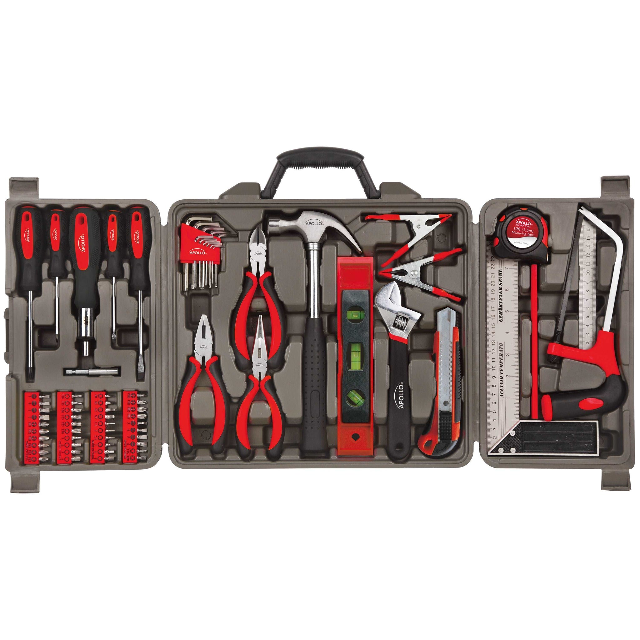 71 Piece Household Tool Kit in case – Apollo Tools