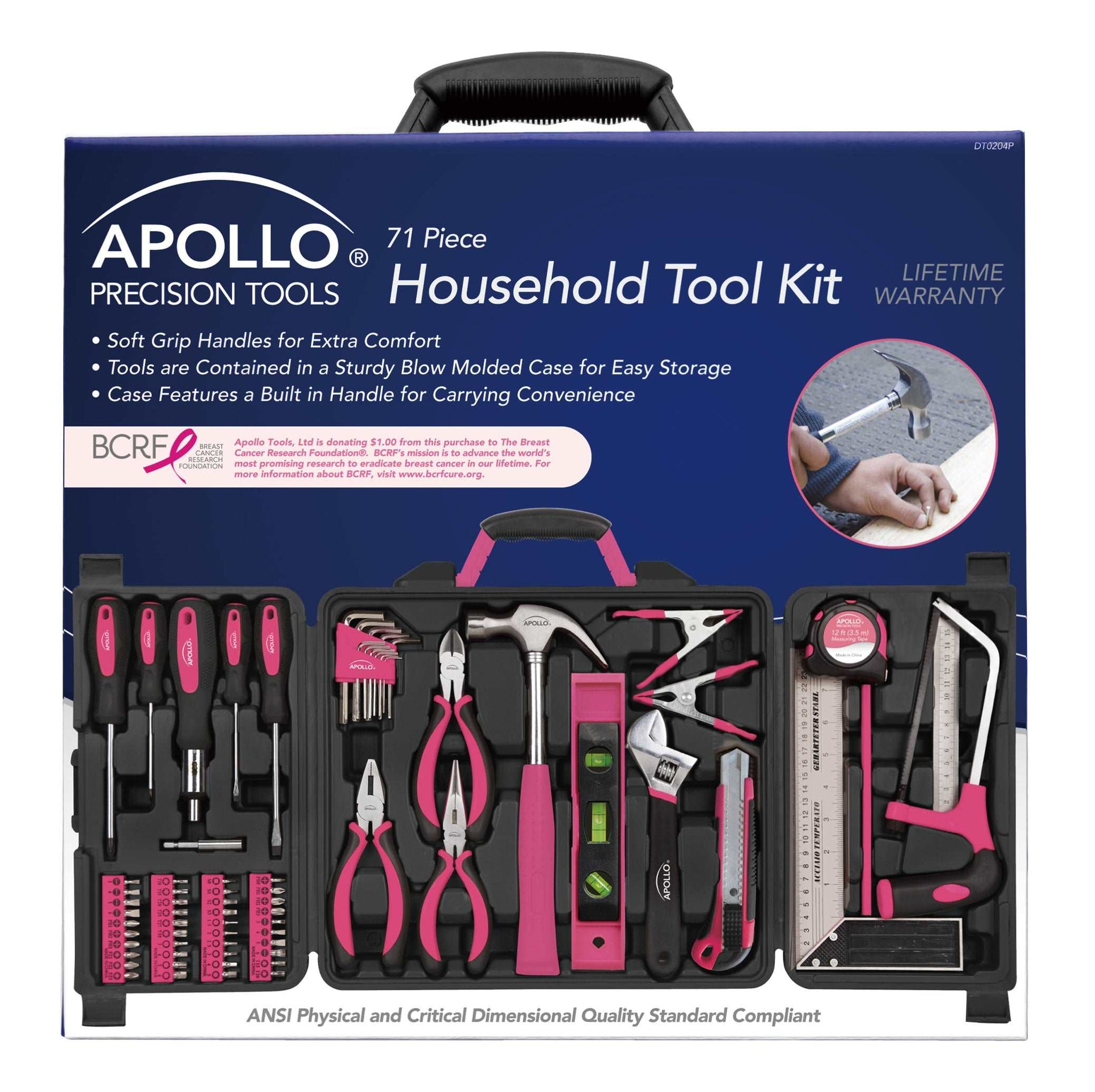 Complete pink tool set for DIY projects, home repairs and crafts ...