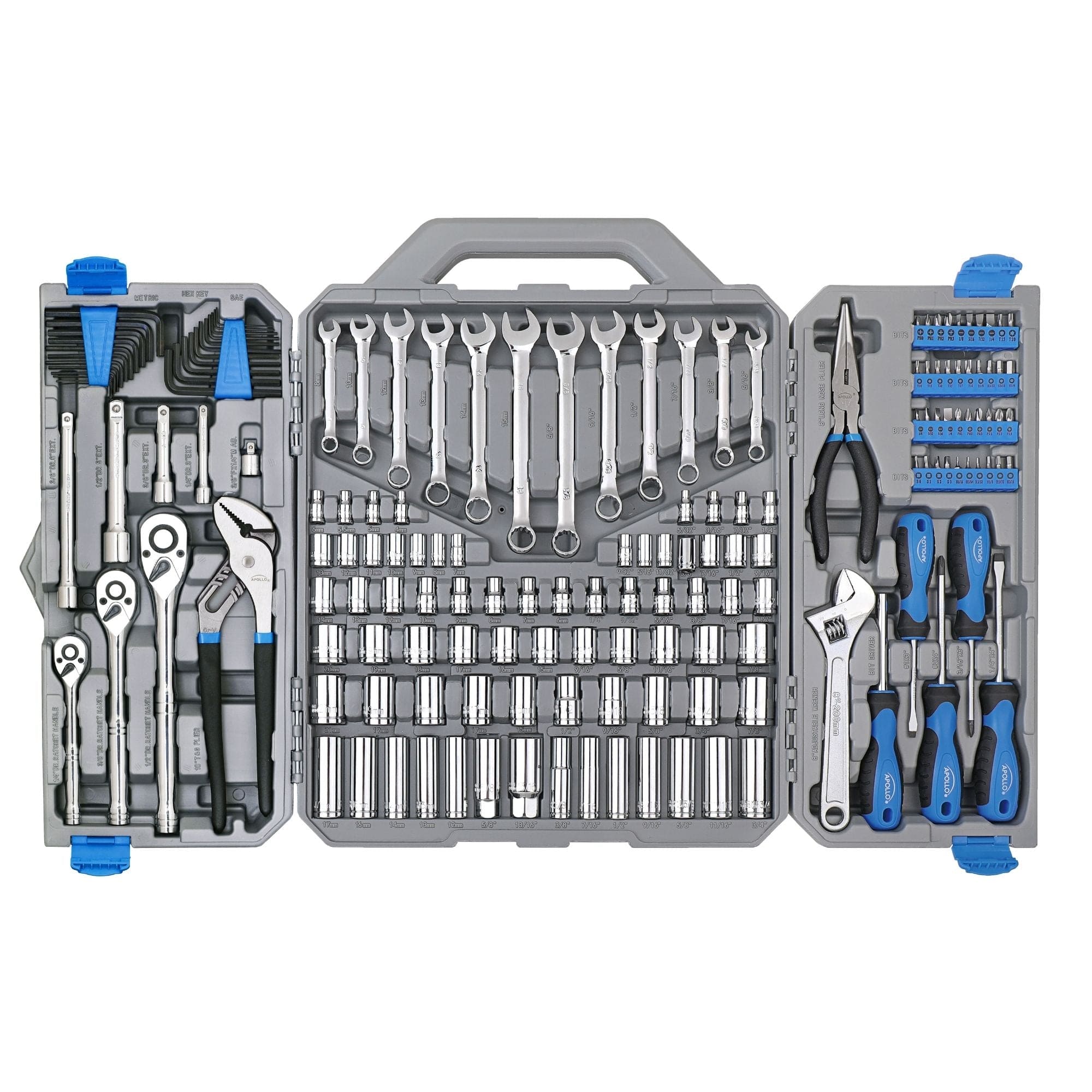 163 Piece Mechanics Tool Kit -- DT0002 – Apollo Tools
