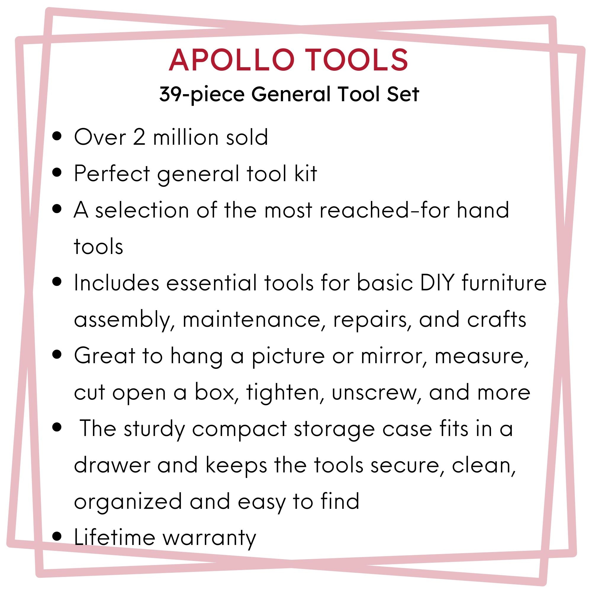 Red 39 piece general tool set over 2 Million units sold worldwide ...