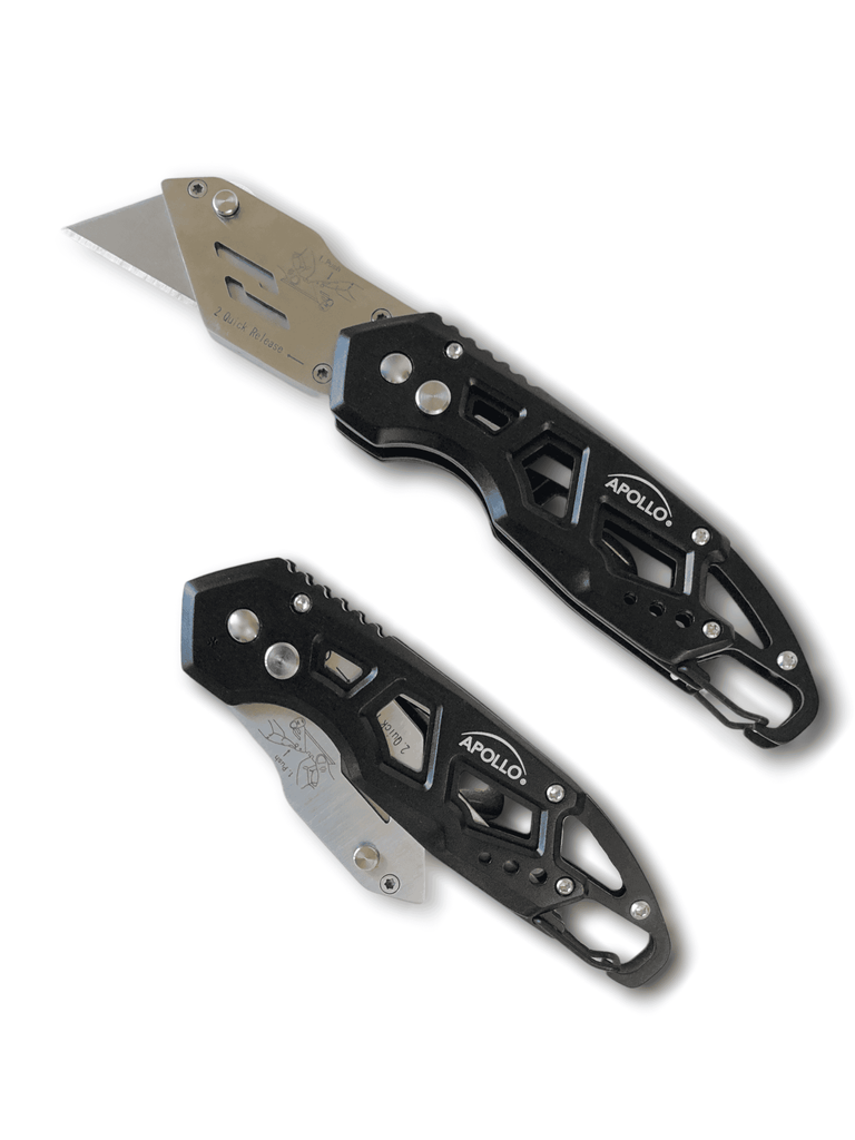 Ergonomic Stainless Steel, Lightweight, Foldable Black Utility Knife ...