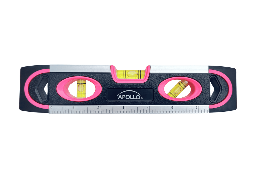 PINK 9-inch torpedo-shaped spirit level for 180/90/45 degrees leveling ...